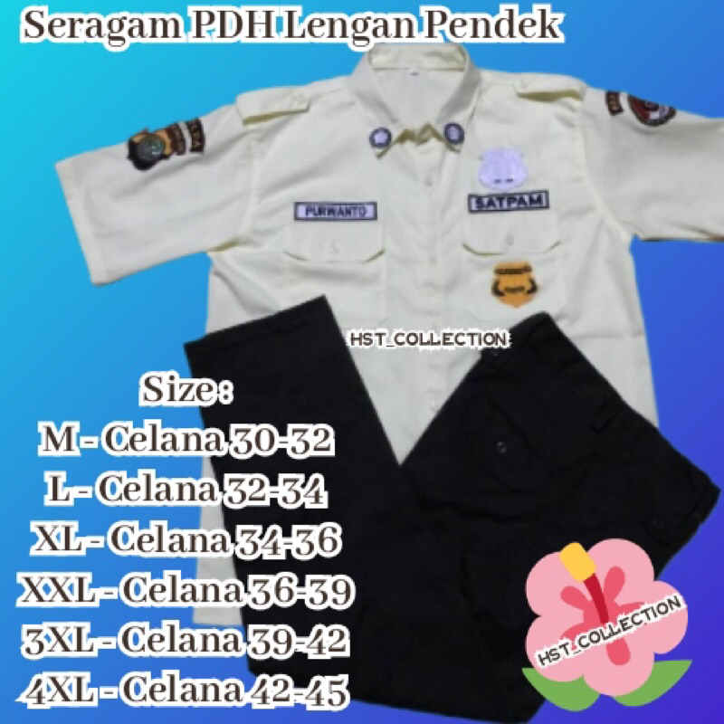 Jual SERAGAM PDH PDL SATPAM/SECURITY CREAM KUNING TERBARU 2023 PANJANG/PENDEK | Shopee Indonesia