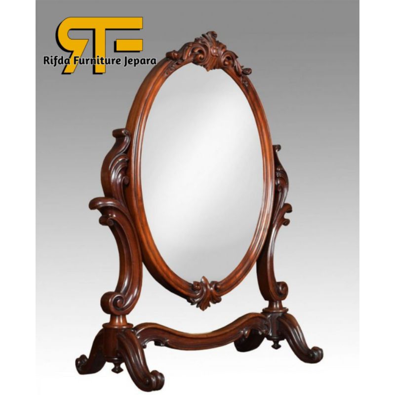 Jual Cermin Stand Oval Ukir Tambang ( Figura Cermin Wajah, Figura ...