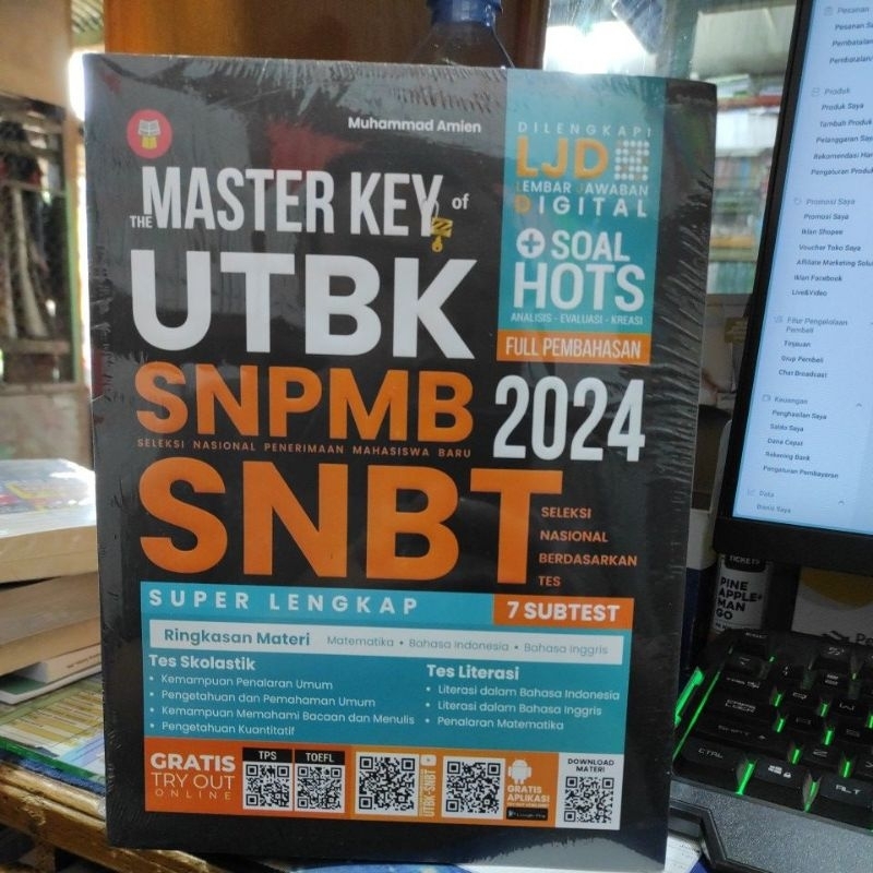 Jual BUKU THE MASTER KEY UTBK SNPMB SNBT 2024 YRAMA WIDYA 7SUBTEST ...