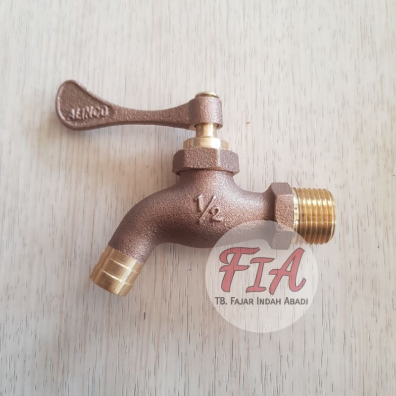 Jual Kran kuningan/ kran air Alinco 1/2 inch | Shopee Indonesia