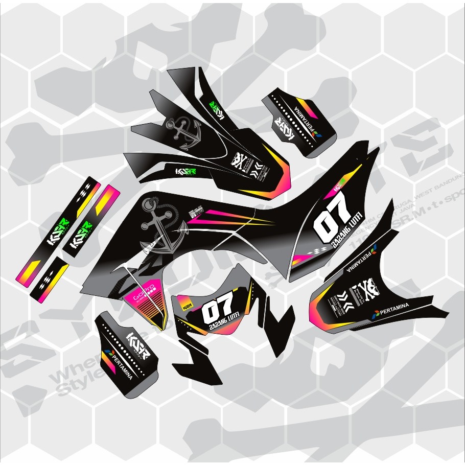 Jual Decal/Stiker CRF 150L/KLX Gordon/WR155/dtracker/KLX BF-CRF150L ...