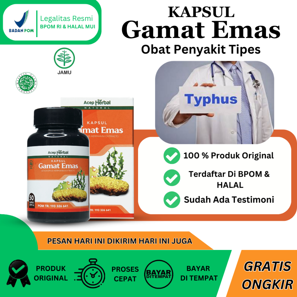 Jual Kapsul Gamat Emas ASLI 100% Original Sudah Terdaftar Di BPOM ...
