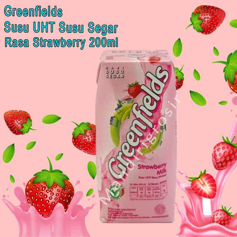 Jual Minuman Susu UHT * Susu GreenFields * Susu Rasa Strawberry * 200ml ...