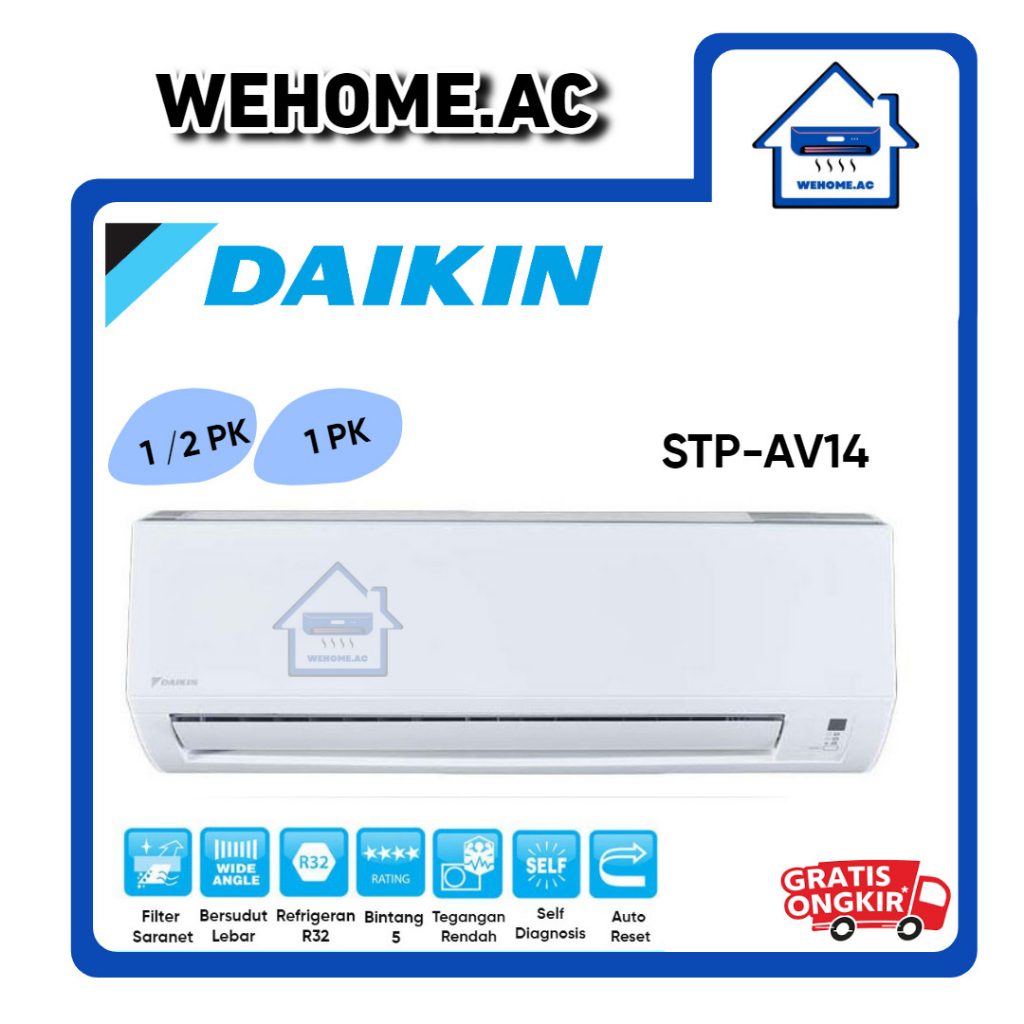 Jual AC Daikin Standard 15AV9 1/2 / 25AV9 1 PK STP - AV9 1/2 - 1 PK AC ...