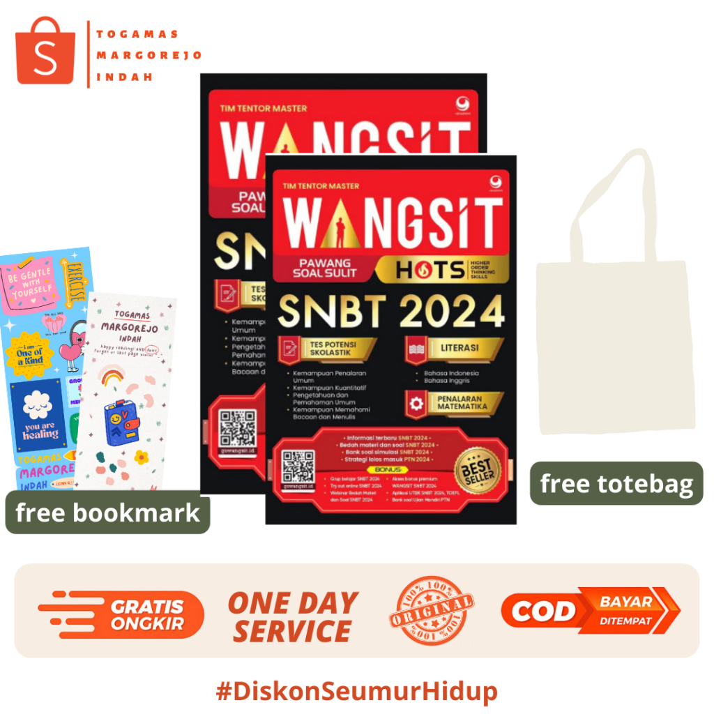 Jual Buku Wangsit SNBT 2024 + Bonus / Wangsit Pawang Soal Sulit SNBT ...