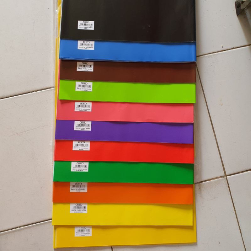 Jual kertas manggis / kertas kado glossy polos bisa untuk sampul buku ...