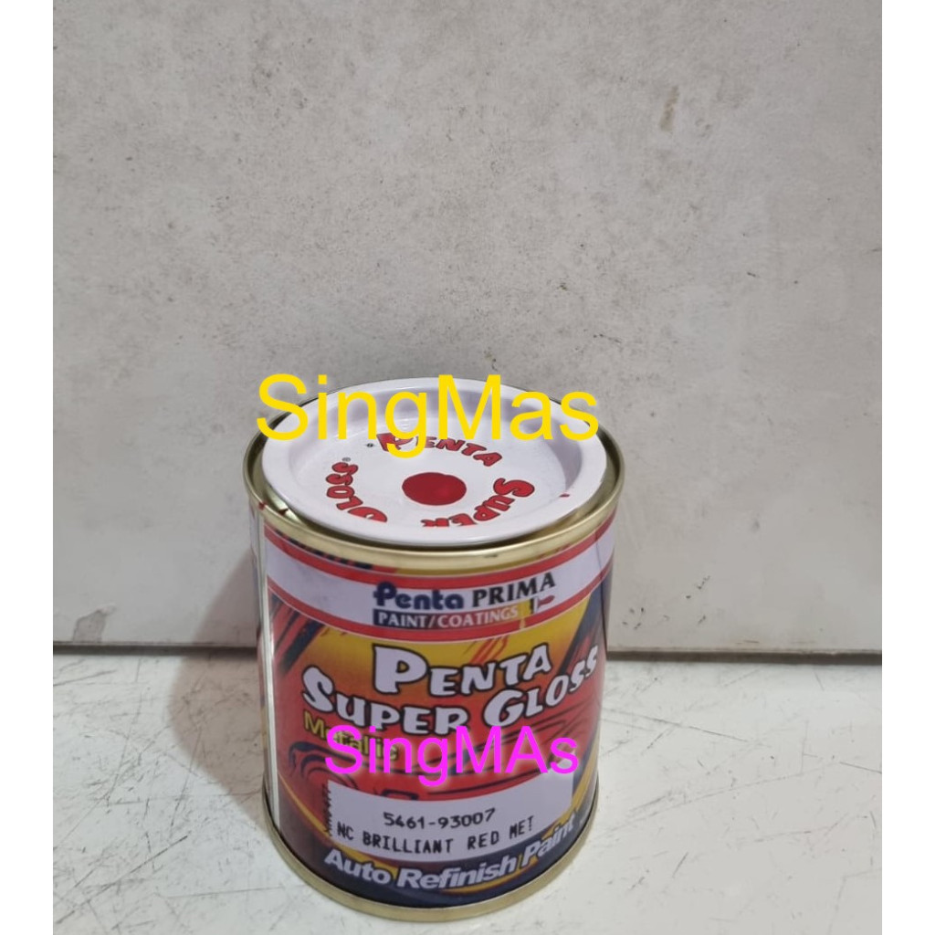 Jual Cat penta supergloss super gloss BRILLIANT RED MET 200CC 5461-93007 (warna merah metalic ...