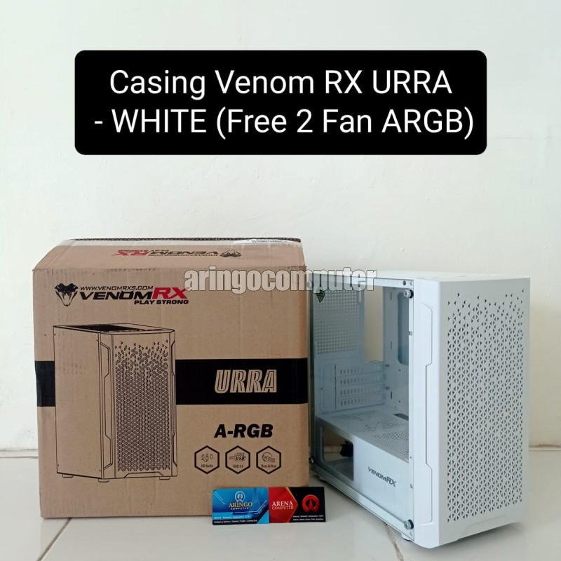 Jual Casing Venom RX URRA - WHITE (Free 2 Fan ARGB) | Shopee Indonesia