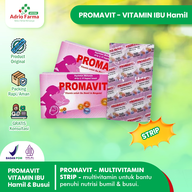 Jual PROMAVIT - MULTIVITAMIN Strip @ 10 Kapsul - Sumber VITAMIN ...