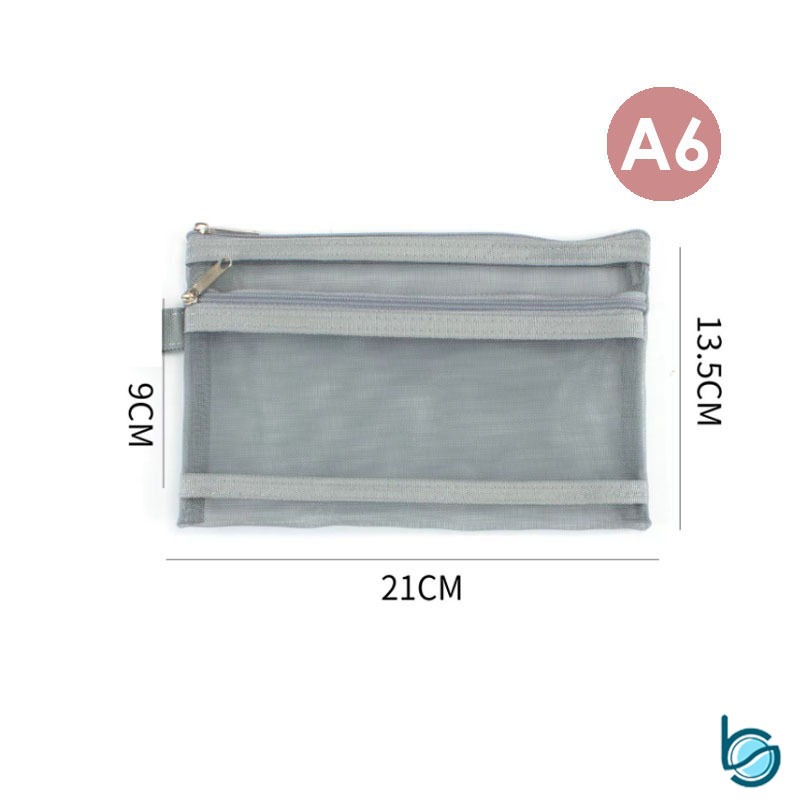 Jual Tas Penyimpanan/Folder Bag A4/A6 Zipper Bag/Tas Jaring Resleting/Zipper Map/Pouch Dompet ...