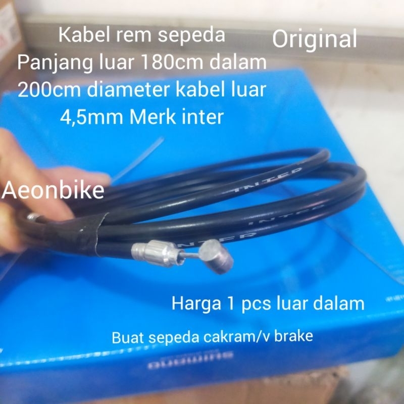 Jual kabel rem tali rem sepeda panjang 180cm buat sepeda MTB lipat mini ...