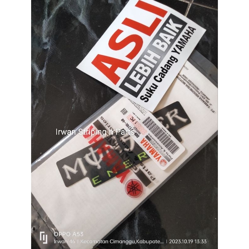 Jual Sticker Stiker Striping Body Belakang ORIGINAL Yamaha New Aerox ...