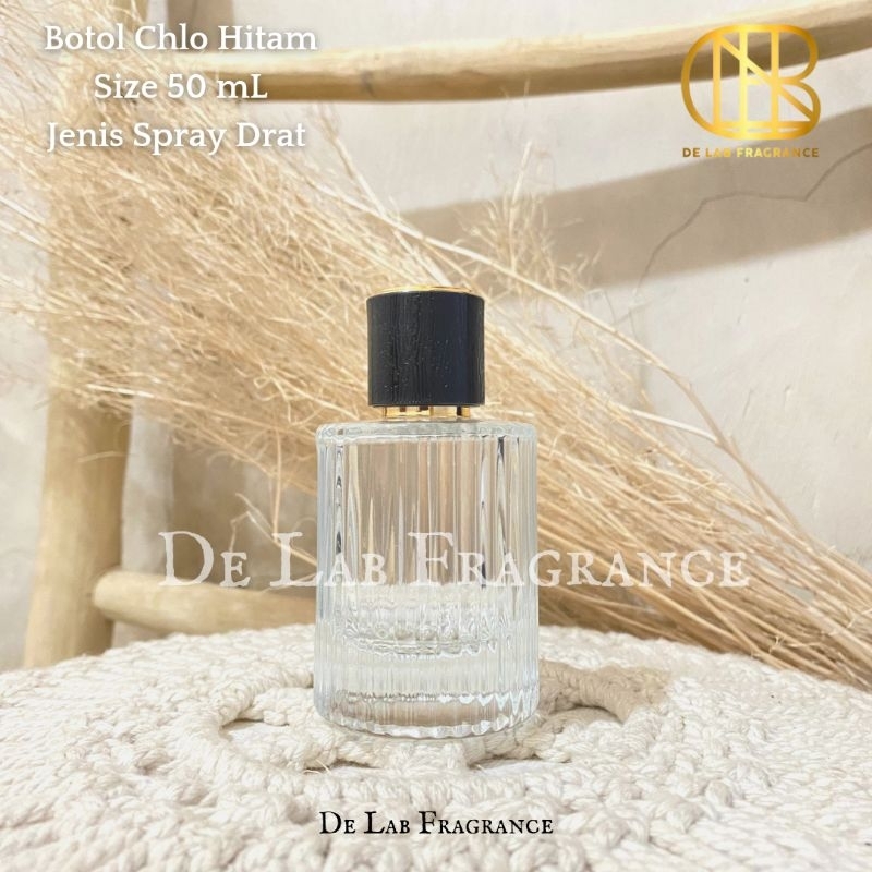 Jual botol parfum chlo*ee 50 ml hitam drat/botol parfum hitam 50 ml ...