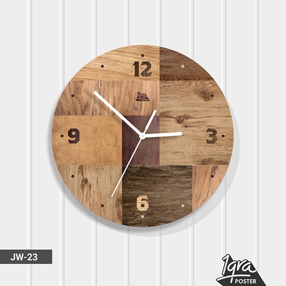 Jual JAM DINDING KAYU / SWEEP MOVEMENT / JAM DINDING ESTETIK / JAM ...