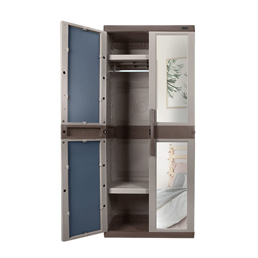 Jual Lemari Serbaguna Plastik Elegan Dua Pintu Arisa CA 702 A Cermin Full | Shopee Indonesia