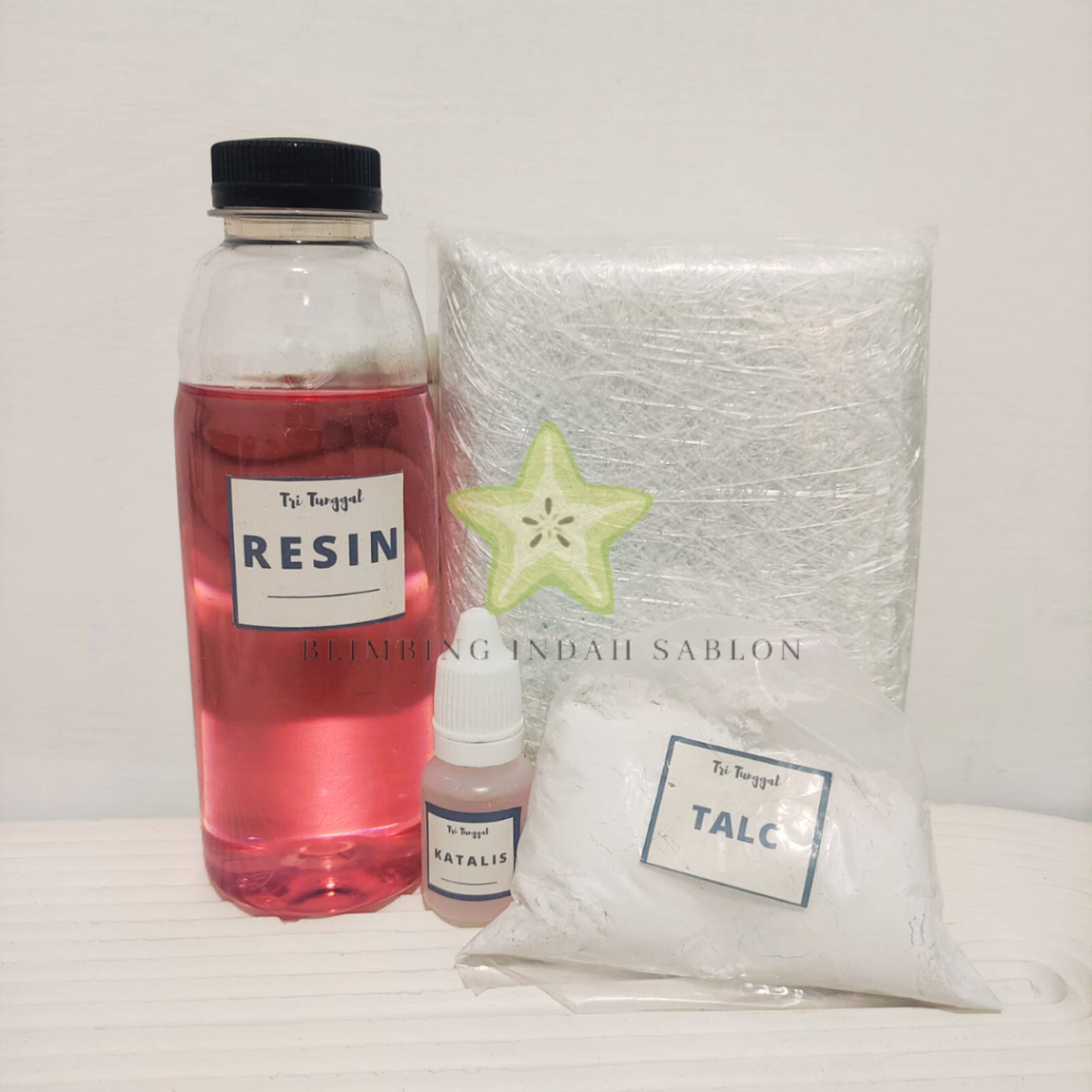 Jual Paket Resin Merah 250gr + Katalis 10ml Premium Kerajinan Polyester ...