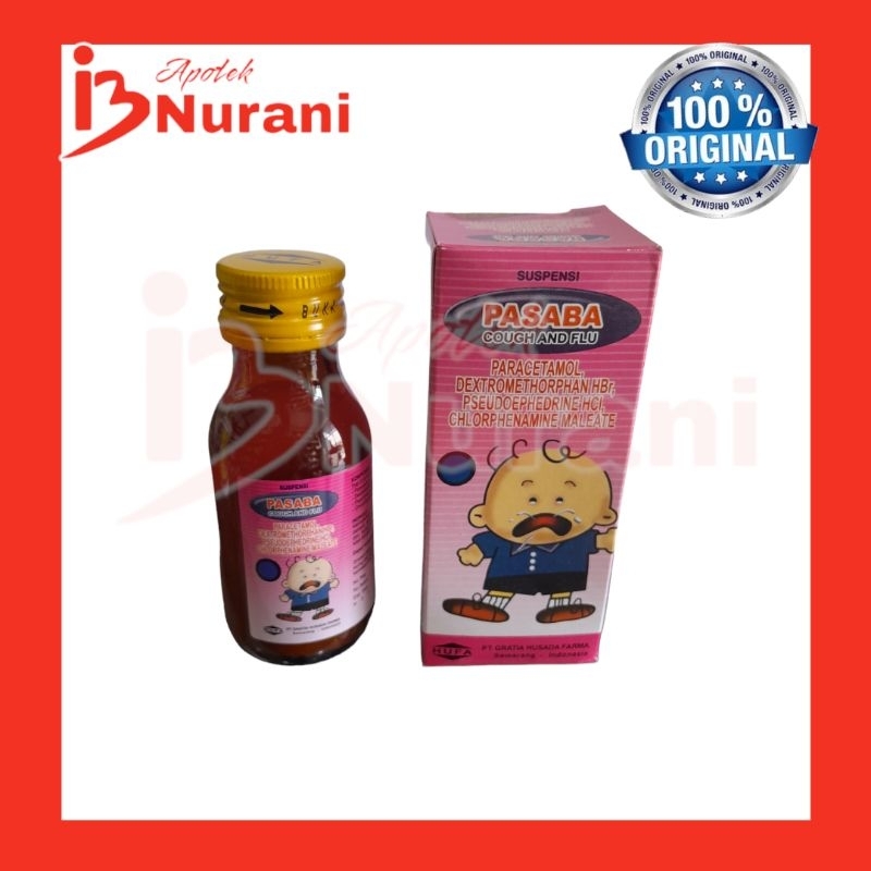 Jual PASABA COUGH & FLU SIRUP 60 ML UNTUK BATUK PILEK DEMAM ANAK ...