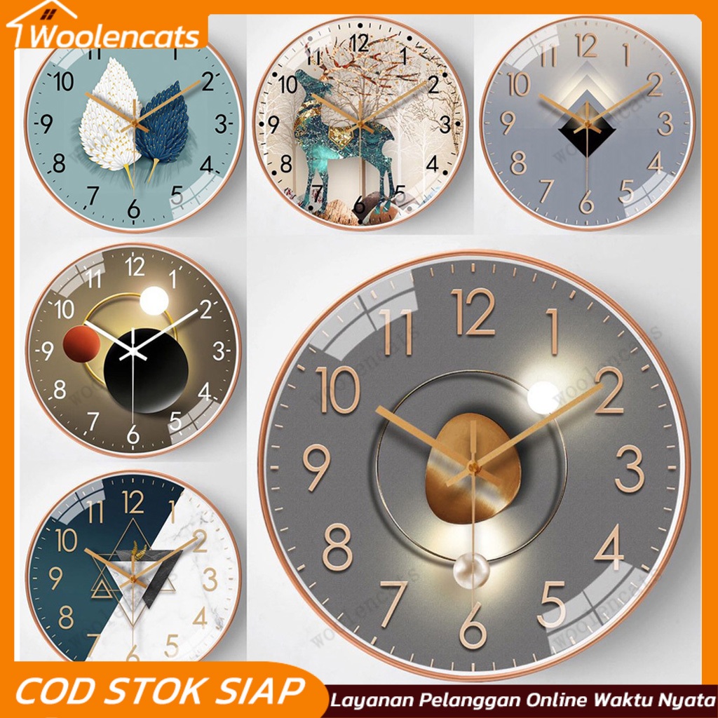 Jual Jam dinding modern Jam dinding minimalis Diameter 12 inch/30 cm ...