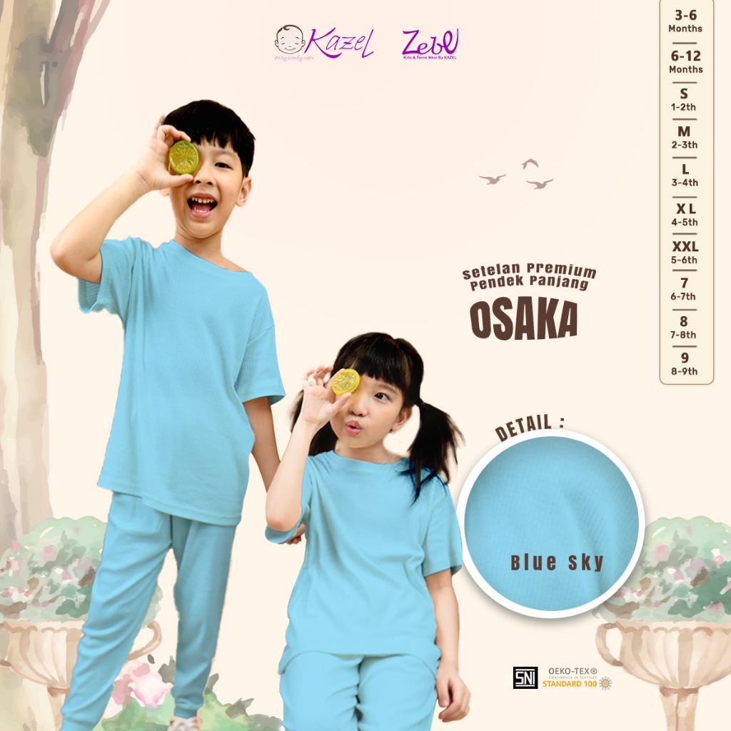Jual NEW COLOUR Kazel 3 Bulan - 9 tahun Setelan Pendek Panjang Osaka Edisi x Zebe PART 2 ...