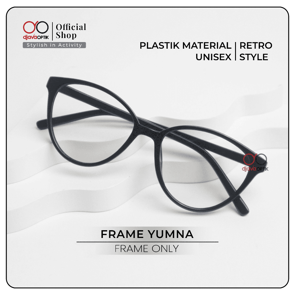 Jual DJAVA OPTIK - Frame Yumna - Kacamata Cat Eye Style Khusus Frame Only | Shopee Indonesia