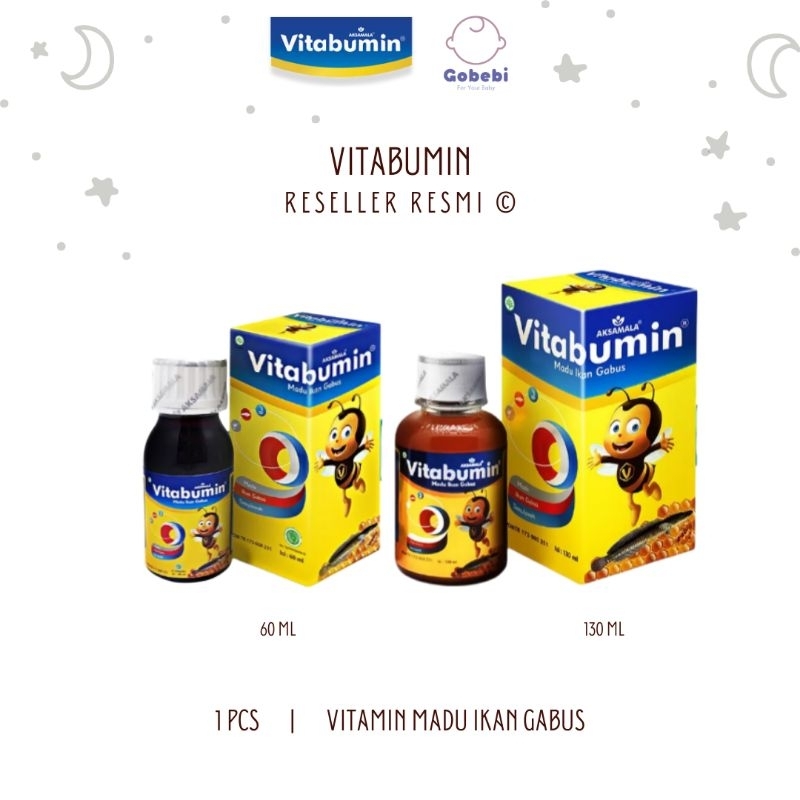 Jual VITABUMIN Madu Ikan Gabus Vitamin Penambah Nafsu Makan Anak (60 ml, 130 ml) | Shopee Indonesia