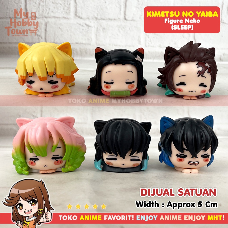 Jual Figure Anime Demon Slayer Kimetsu no Yaiba Neko Cat Sleep Tanjiro ...