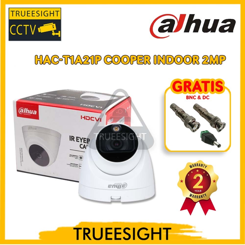 Jual [ BONUS BNC & DC ] DAHUA DH-HAC-T1A21P 2MP Indoor Cooper Camera ...