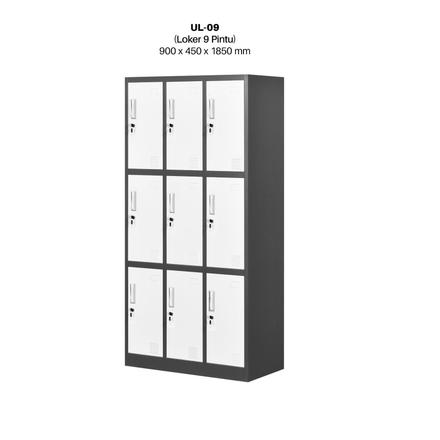 Jual Loker locker kantor sekolah mall kampus file dokumen besi 9 pintu ...