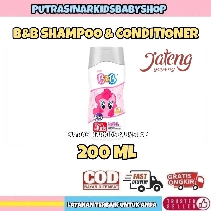 Jual [PUTRASINARKIDS] B&B SHAMPOO & CONDITIONER LITTLE PONY 200ML ...