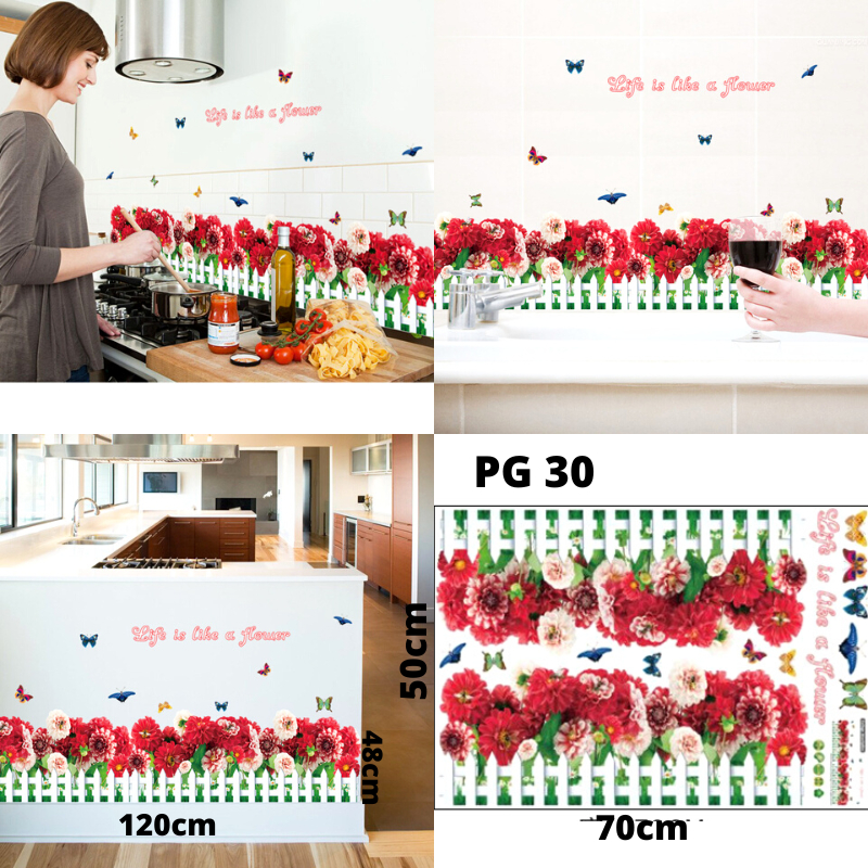 Jual WALL STICKER STIKER SETIKER RUMPUT WALLSTIKER WALLSTICKER DINDING ...