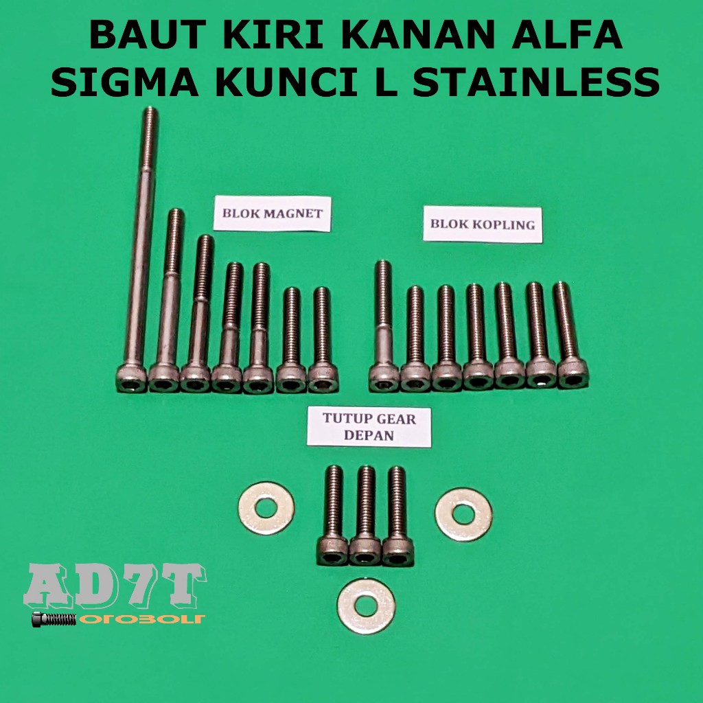 Jual Baut Blok Mesin Kiri Kanan Alfa Sigma Champ | Shopee Indonesia
