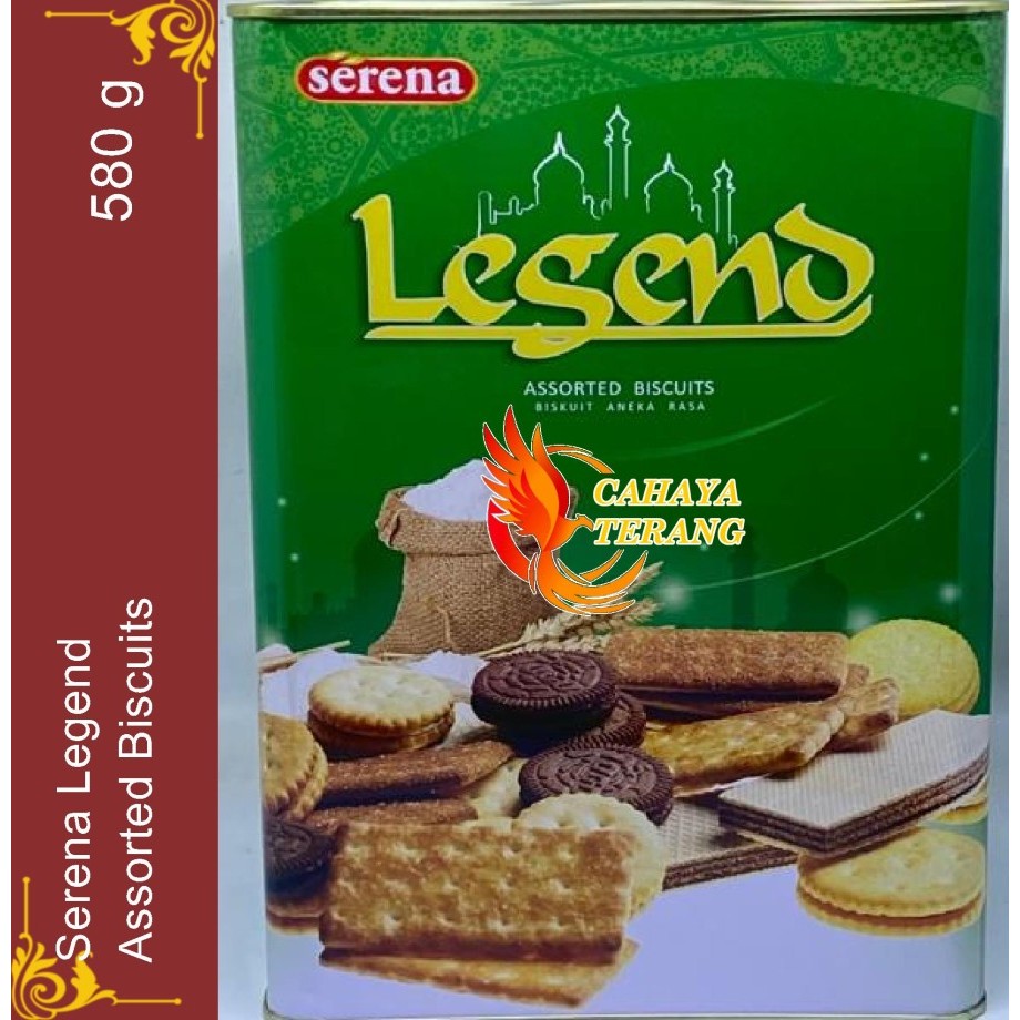 Jual Serena Legend Assorted Biscuits Biskuit Kaleng Segi 580 gr Kaleng ...