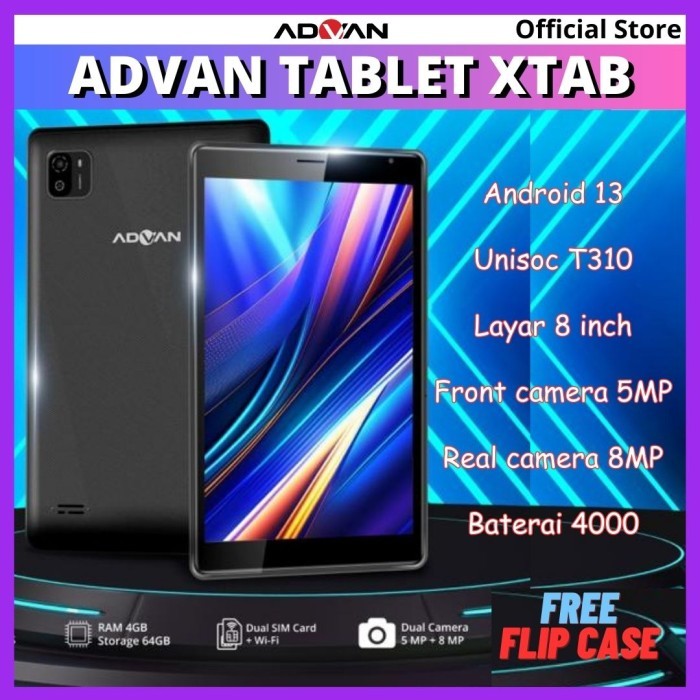 Jual TABLET ADVAN XTAB 4/64 GB GARANSI RESMI, TAB BELAJAR LAYAR 8 INCH ...