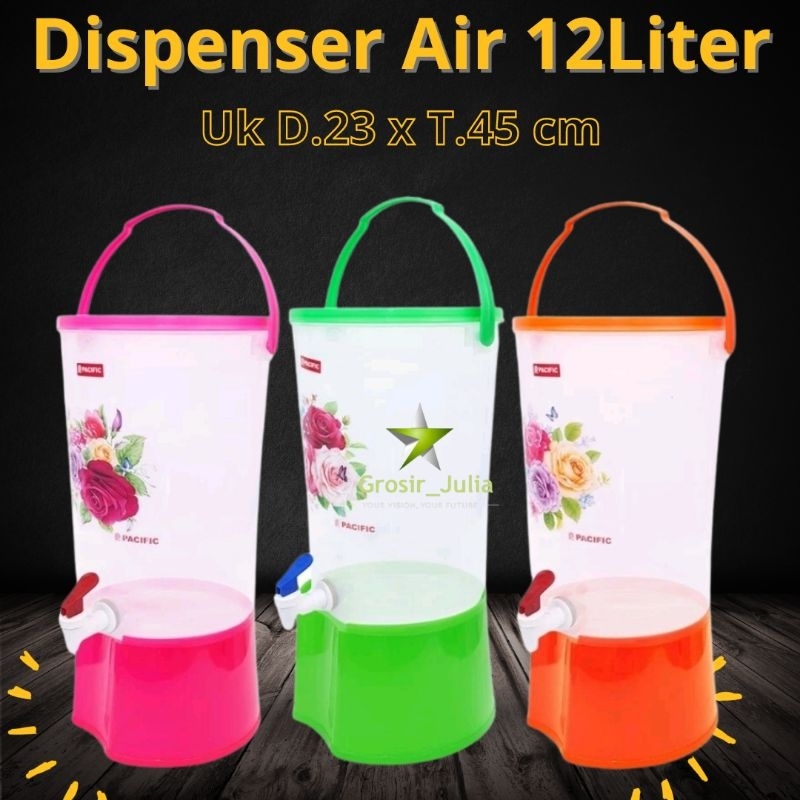 Jual Dispenser Air Minum 12 Liter Alexa Pasific Plastik Water Drink Jar ...