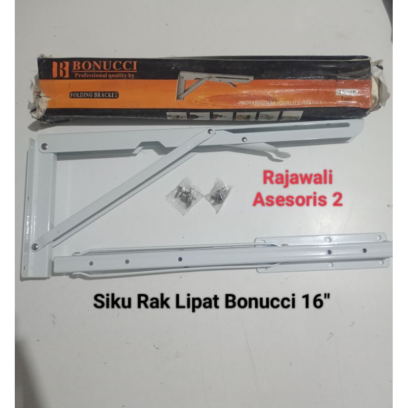 Jual FOLDING BRACKET / Braket Dinding / Siku Rak Lipat 16 Inch (1 Set ...