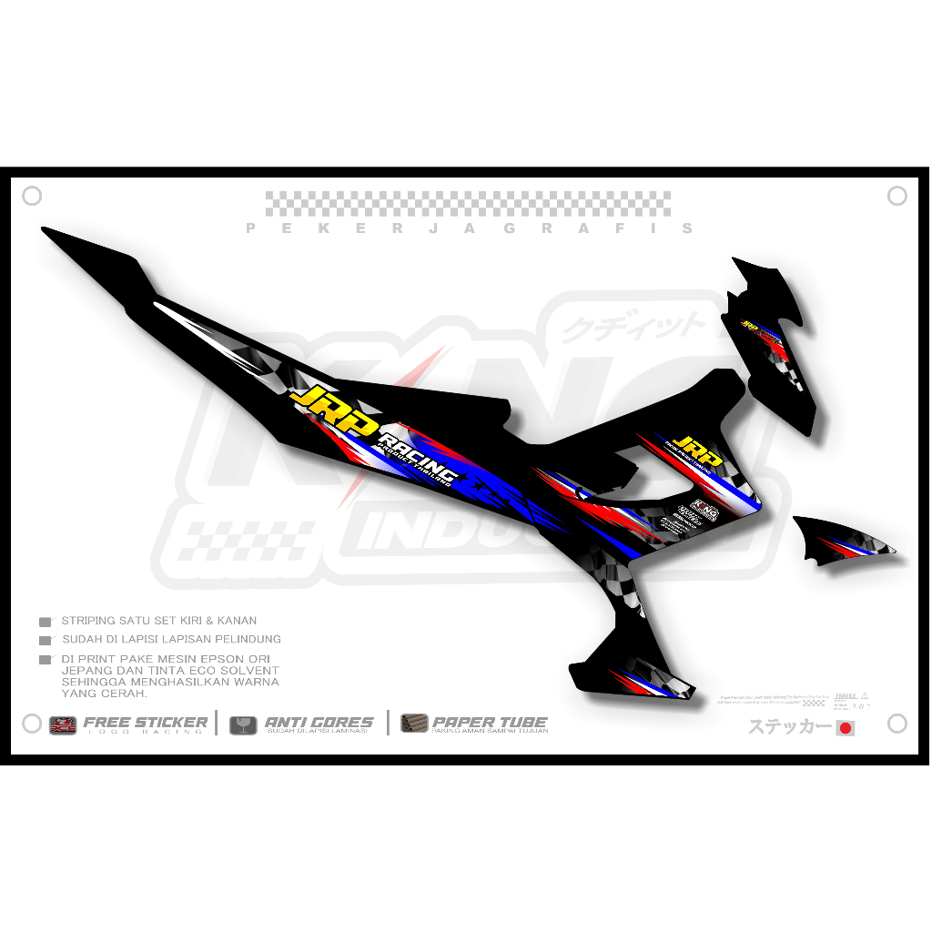 Jual STRIPING SATRIA FU 150 FACELIFT VARIASI JRP THAILAND | Shopee ...