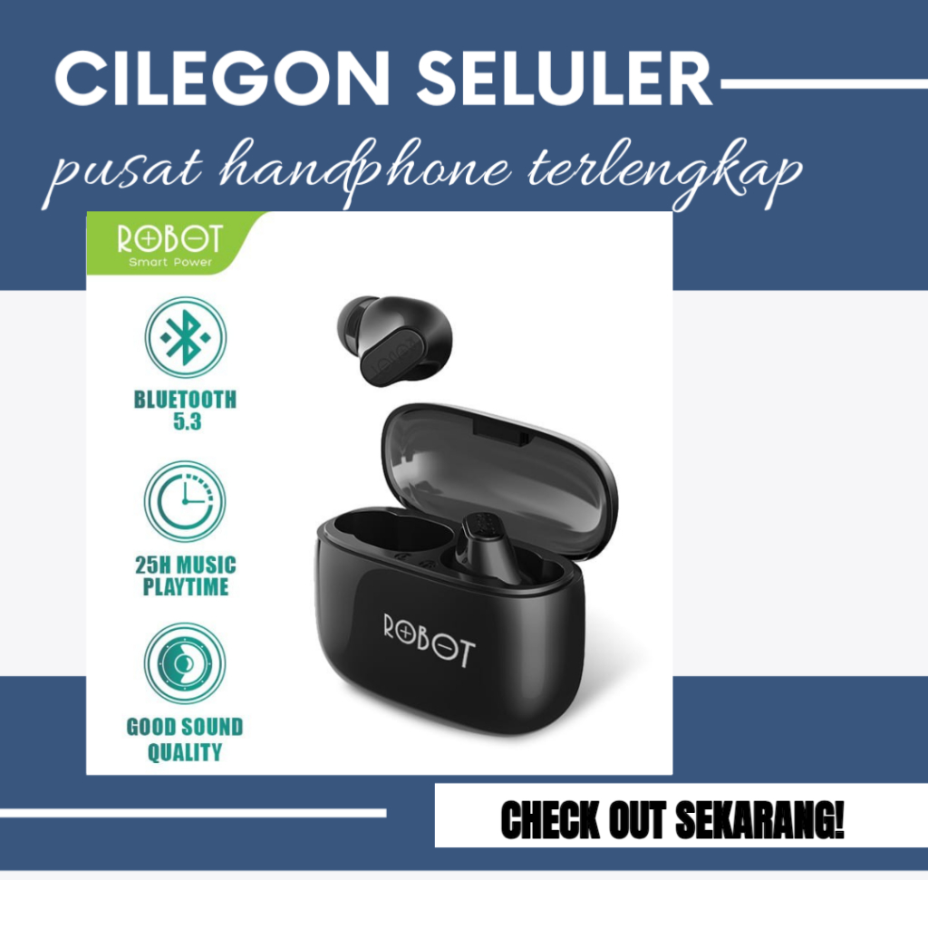 Jual TWS ROBOT T20S True Wireless Earphone Headset Bluetooth 5.3 Deep ...