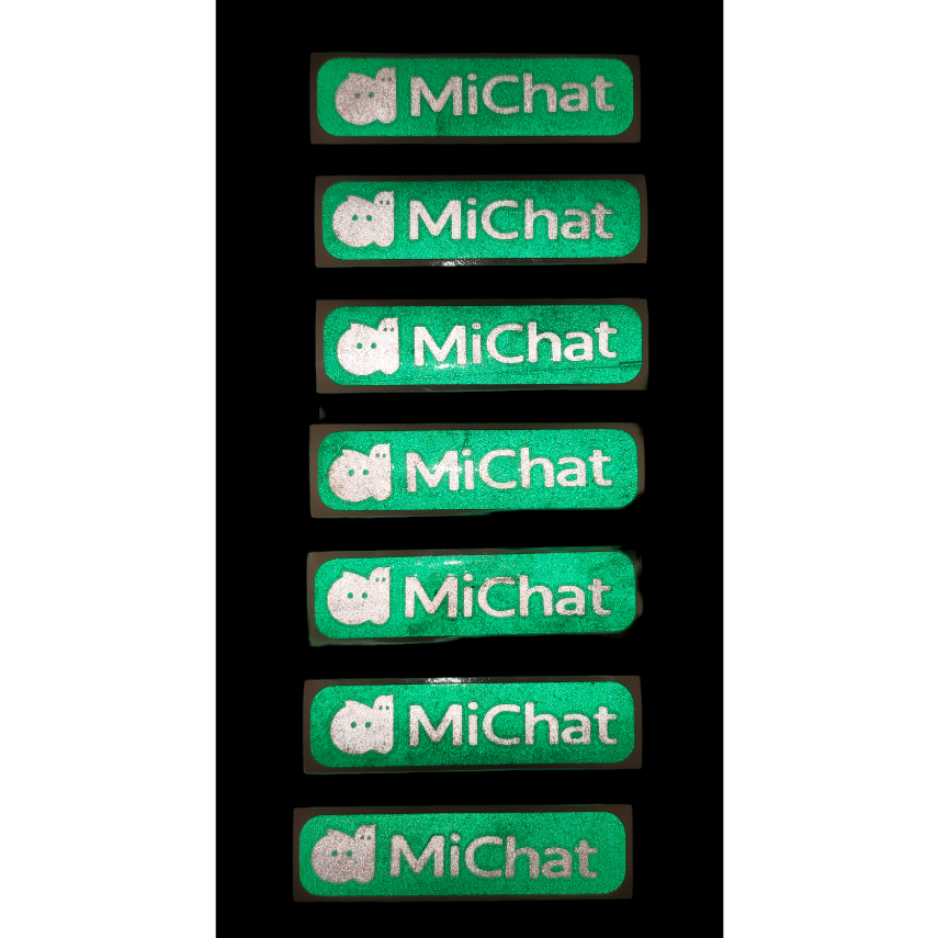Jual Sticker MICHAT reflective | Shopee Indonesia Jual Sticker MICHAT reflective | Shopee Indonesia