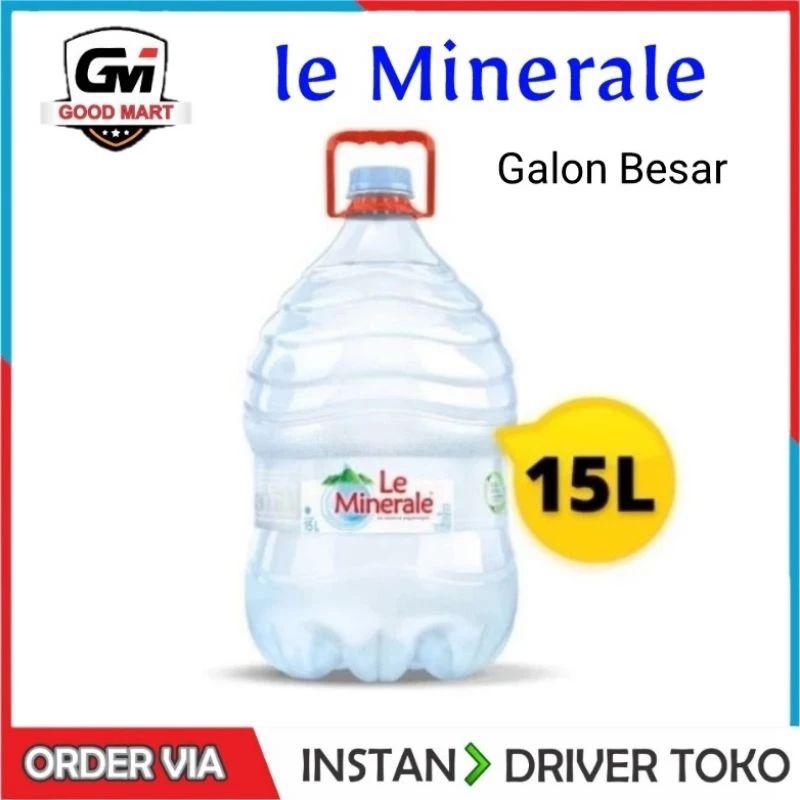 Jual Air Mineral Galon Le Minerale 15 Liter Instan | Shopee Indonesia