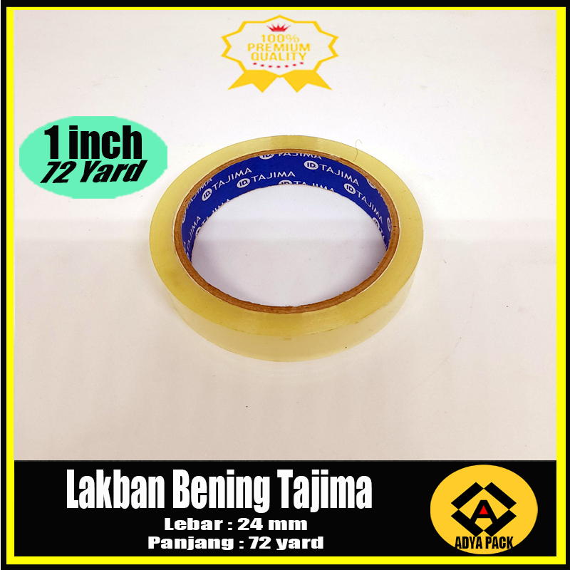 Jual Isolasi 1 Inch x 72 Yards Tajima Blue Eco / Lakban 24mm | Shopee ...
