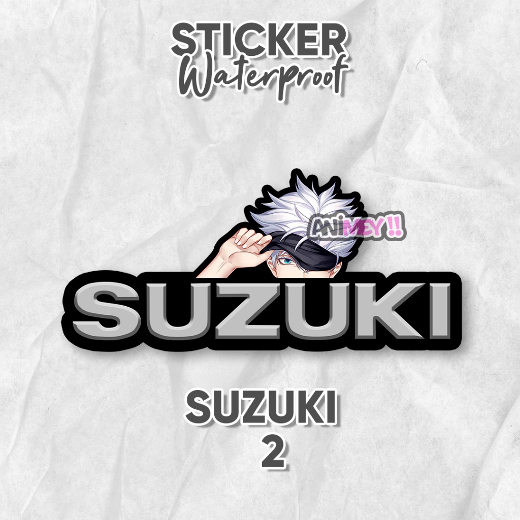 Jual Stiker Gojo Satoru Logo Suzuki / Stiker Anime Waterproof | Shopee ...