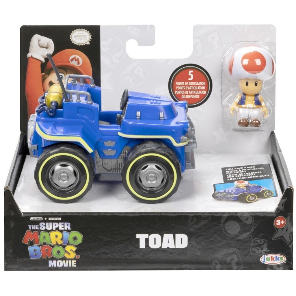 Jual Mainan Action Figure Super Mario Bros Movie Toad Race | Shopee ...