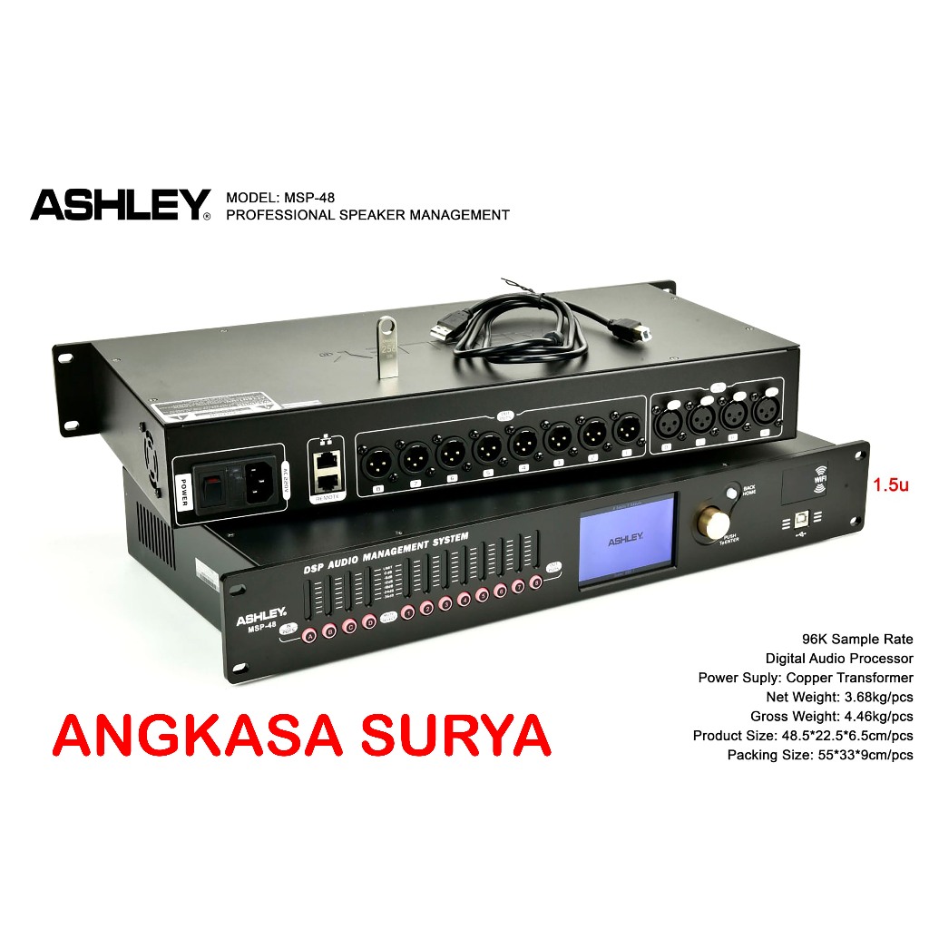 Jual Speaker Management DLMS ASHLEY MSP48/ MSP 48 ORIGINAL 4 input 8 output | Shopee Indonesia