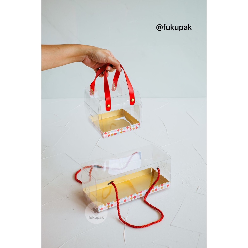 Jual Box Mika Tali Seasonal (20pcs) kotak mika kue hamper natal lebaran ...