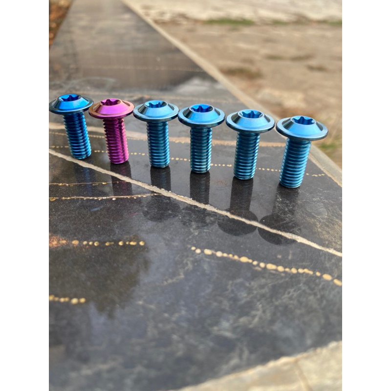 Jual grosir Baut cakram disc piringan titanium baut12/m8x20 | Shopee Indonesia