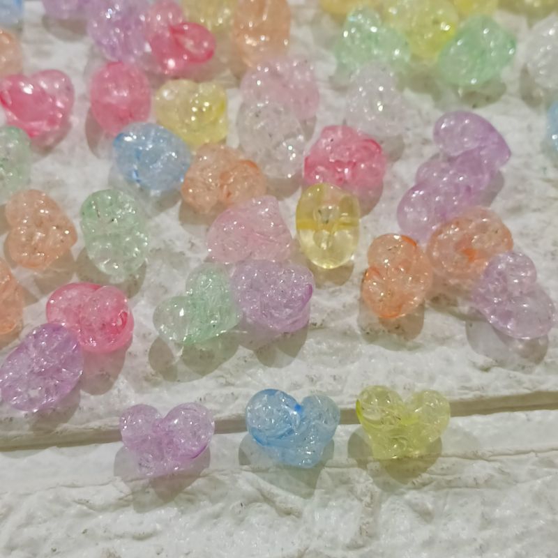 Jual Mote Es Retak Love Gembul 15gram (isi +/- 25biji) | Shopee Indonesia