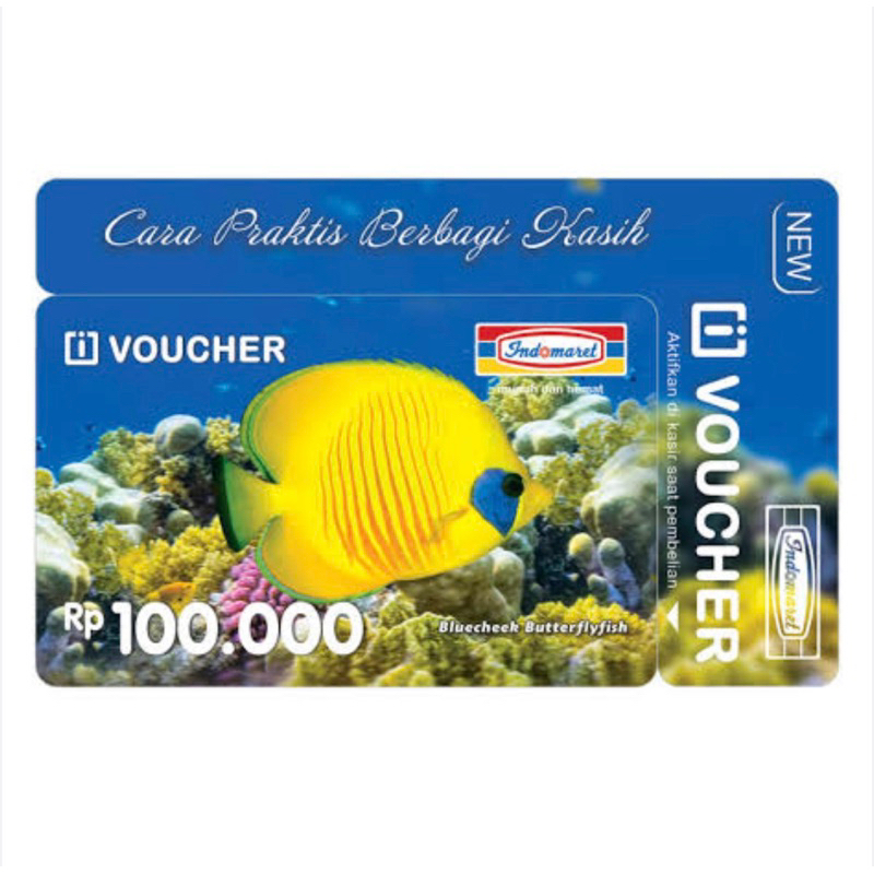 Jual voucher indomaret 100 no exp date barcode | Shopee Indonesia