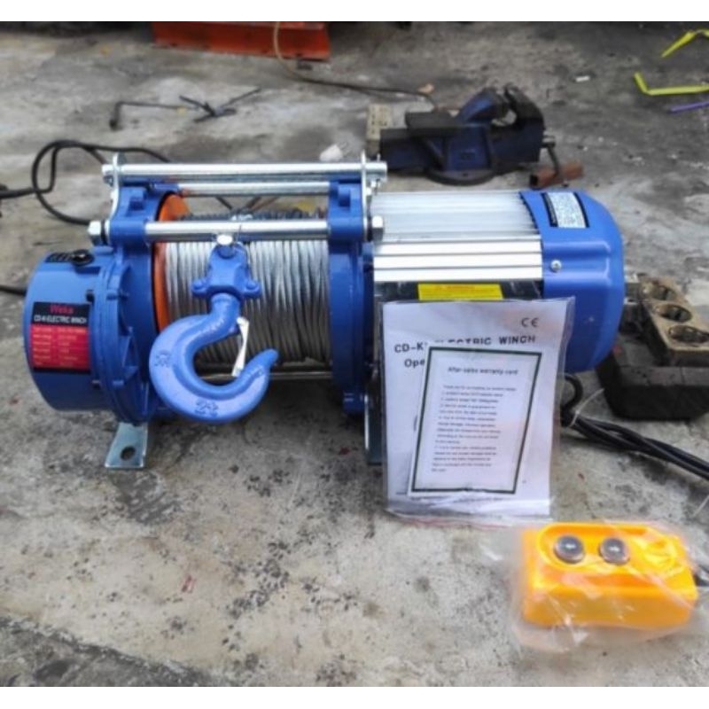 Jual katrol electric winch electric wire 600 - 1200 kg x 30 meter 3 ...
