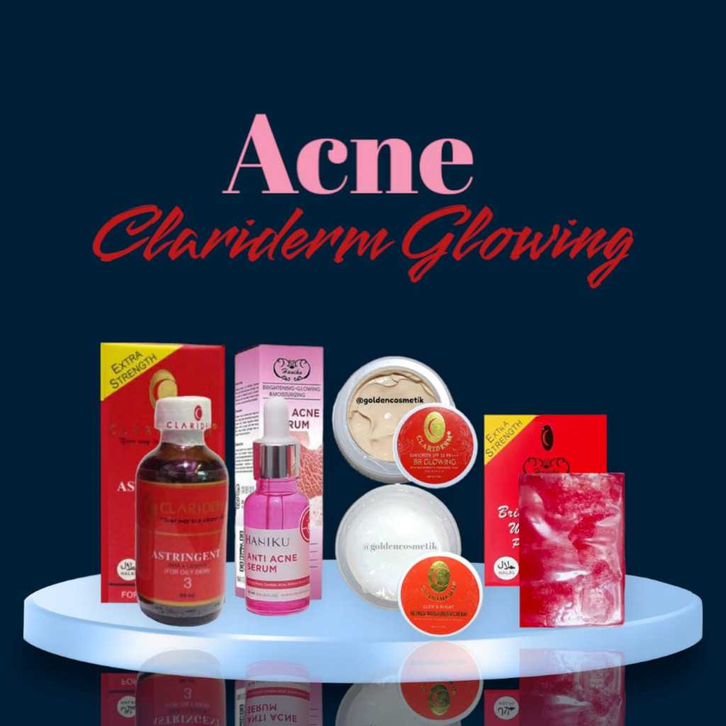Jual PAKET Haniku CLARIDERM-cream Clariderm ( cream + sabun + serum ...