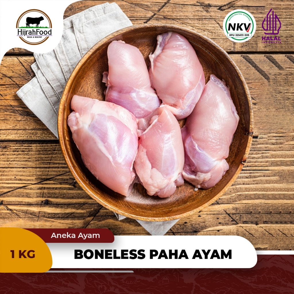 Jual Boneless Paha Ayam Tanpa Tulang & Kulit | Fillet Chicken Thigh ...